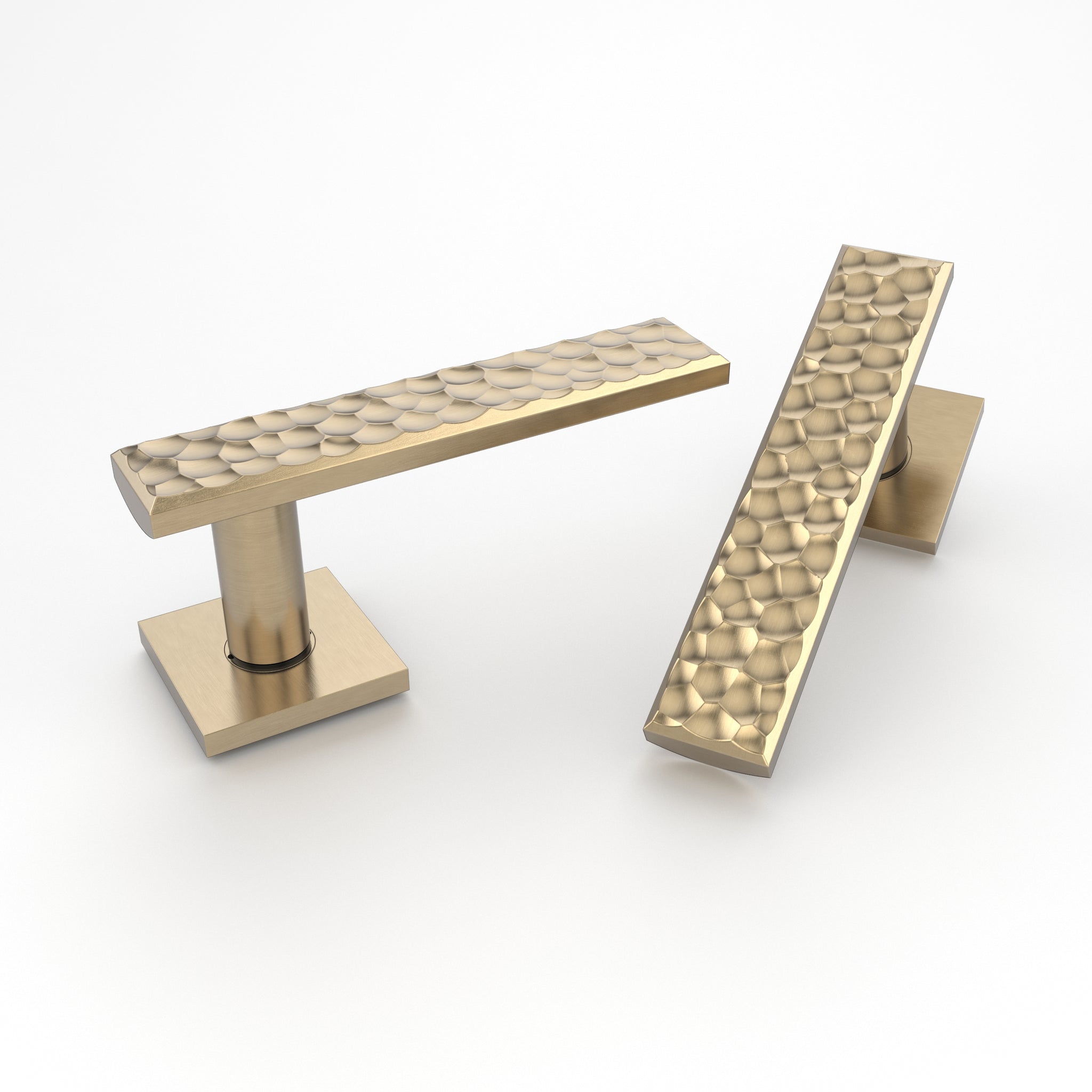 Benjamin LH Hammered Lever Handle